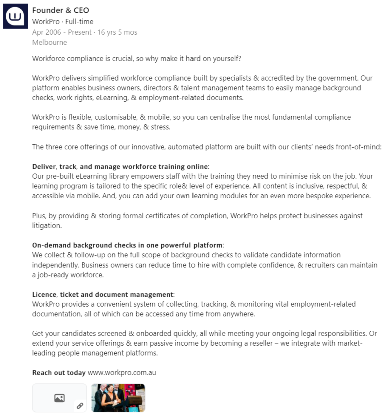 Ultimate Guide to the LinkedIn Experience Section - Karen Tisdell